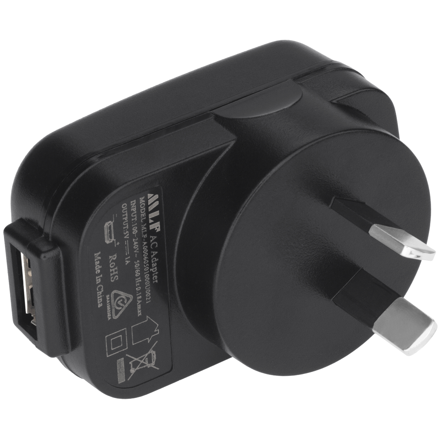 godfreystactical: Female USB (Type A) to Male AU (Type I) AC Power Plug ...