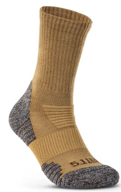godfreystactical: 5.11 TACTICAL - Duty Ready Ultra Crew Socks - Coyote ...